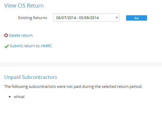 Support guides » Reporting » How to create and submit Nil CIS Returns